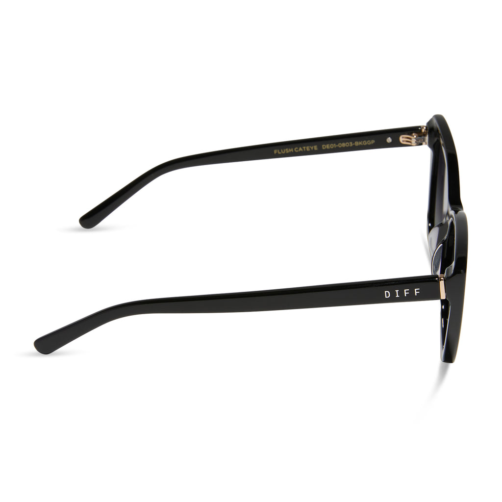 Alina Cateye Sunglasses Black And Grey Gradient Diff Eyewear