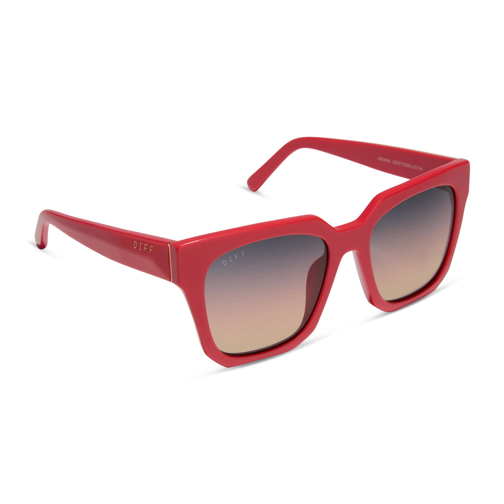 Ariana Square Sunglasses | Sunset & Twilight Gradient | DIFF Eyewear