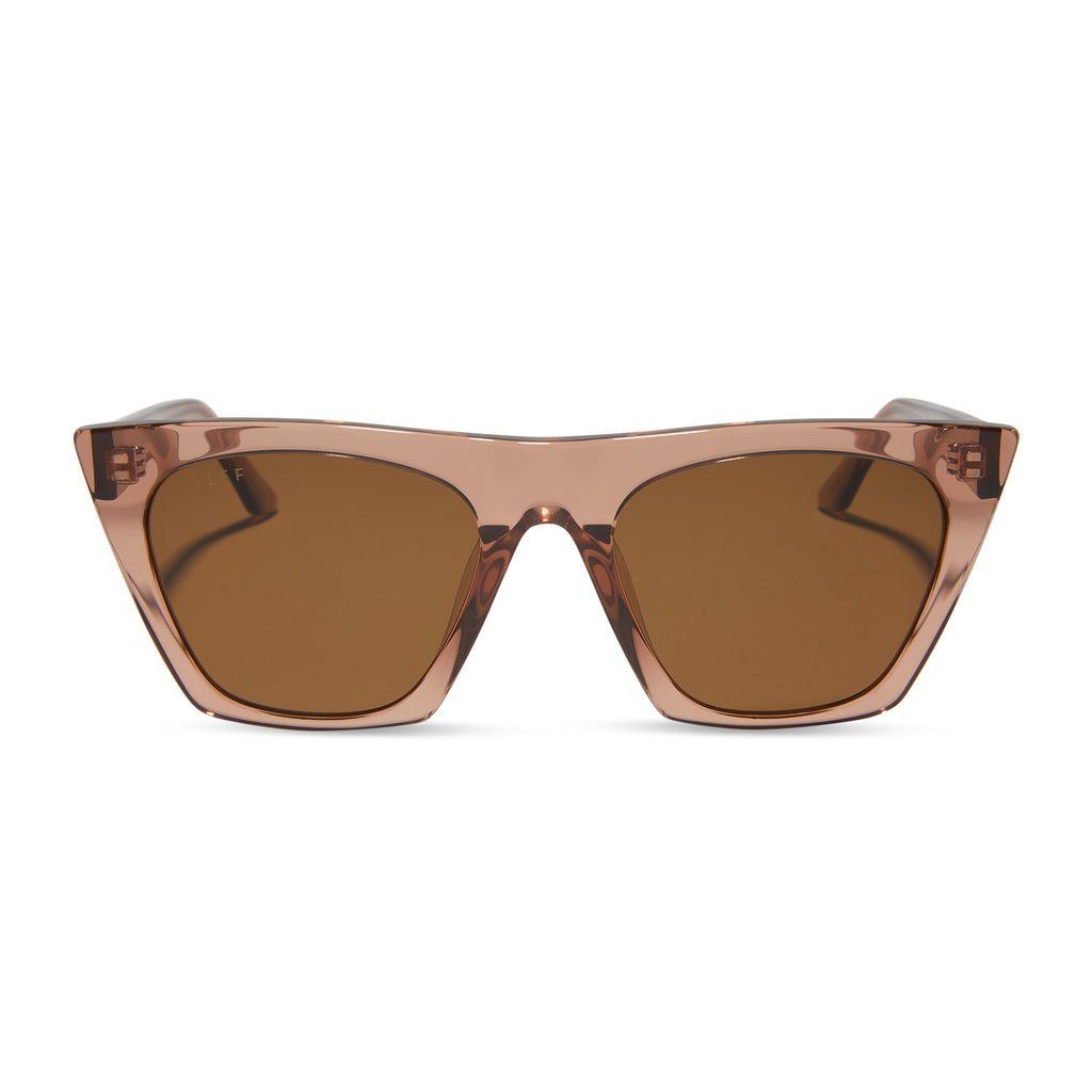Avril Cat Eye Sunglasses | Cafe Ole & Brown Polarized | DIFF Eyewear