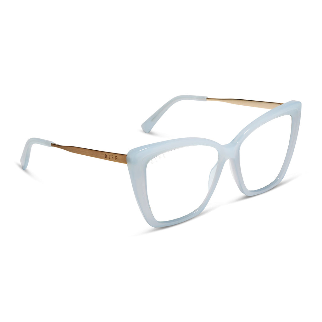 Becky Ii Cat Eye Prescription Glasses Blue Dust Diff Eyewear