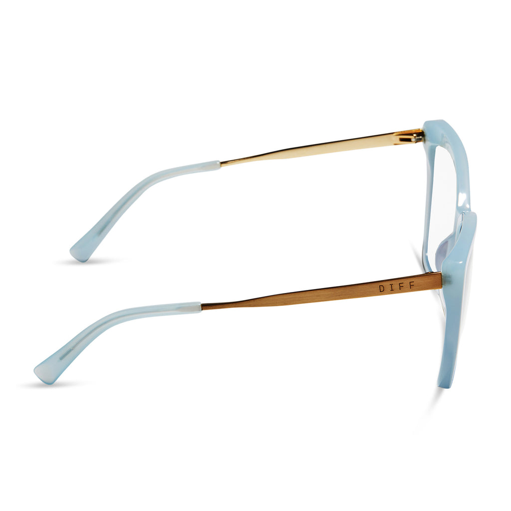 Becky Ii Cat Eye Prescription Glasses Blue Dust Diff Eyewear