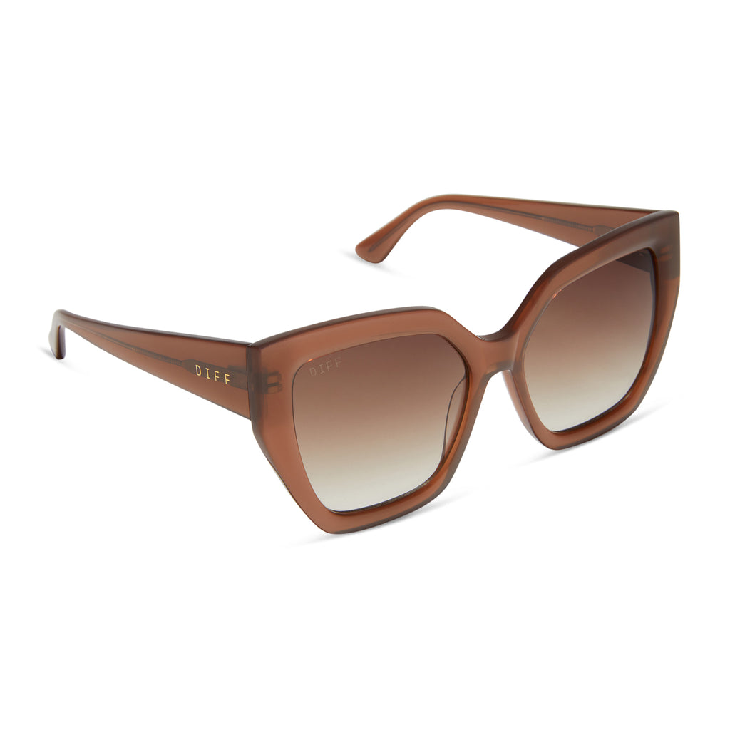 Blaire Square Sunglasses Macchiato And Brown Gradient Diff Eyewear