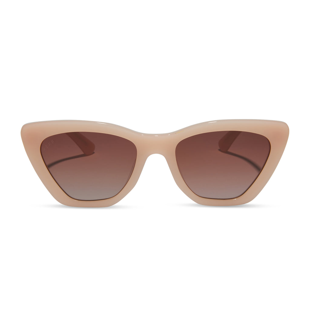 Camila Cat Eye Sunglasses Faded Citrus And Dusk Gradient Diff Eyewear