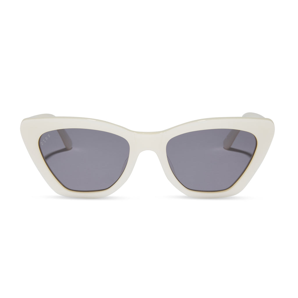 Camila Cateye Sunglasses Opaline And Grey Diff Eyewear