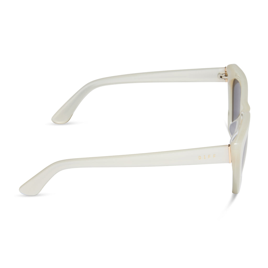 Camila Cateye Sunglasses Opaline And Grey Diff Eyewear