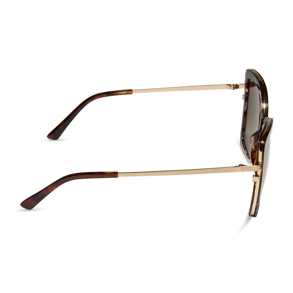 Clarisse Cateye Sunglasses Sequoia Tortoise And Brown Gradient Diff