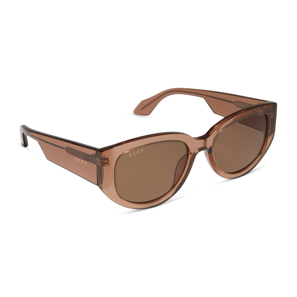 Drew Square Sunglasses Café Ole And Brown Diff Eyewear