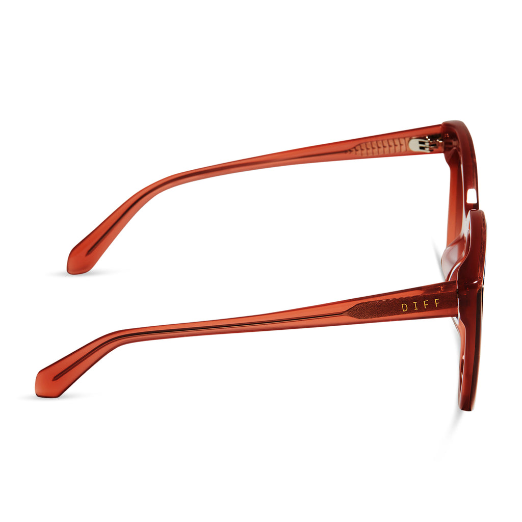 Gjelina Cat Eye Sunglasses | Dusky Mauve & Dusk Gradient | DIFF Eyewear