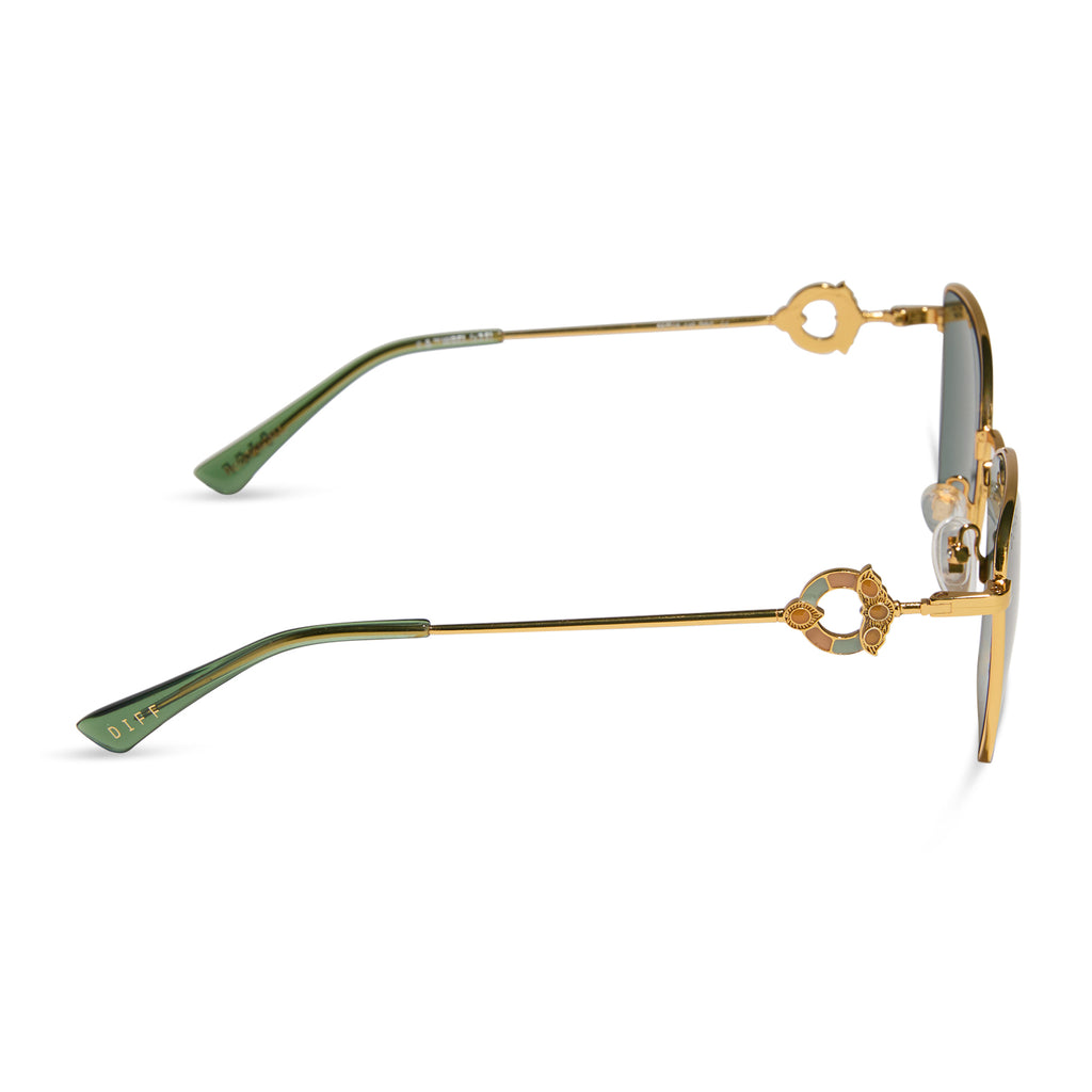 Harry Potter McGonagall Sunglasses | Gold & G15 Green | DIFF Eyewear