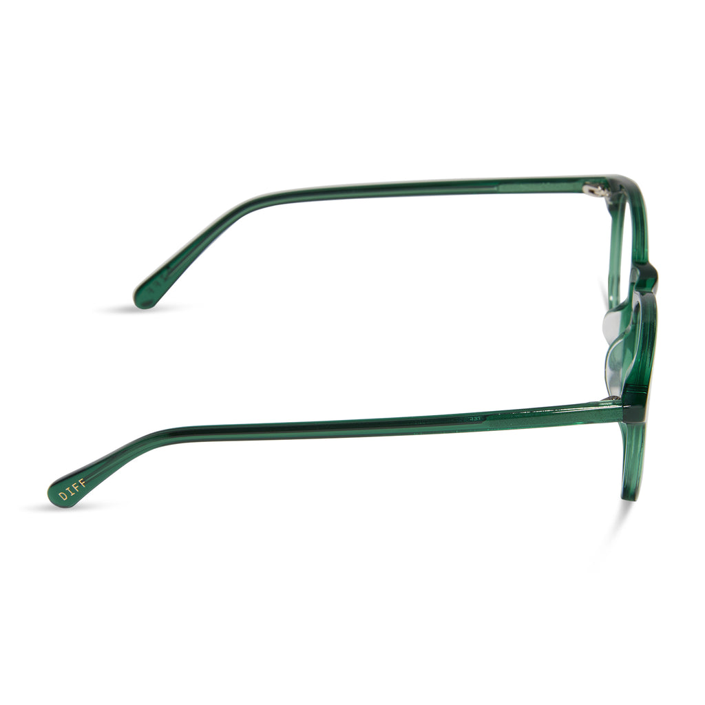 Jaxson Square Prescription Glasses Deep Ivy Diff Eyewear