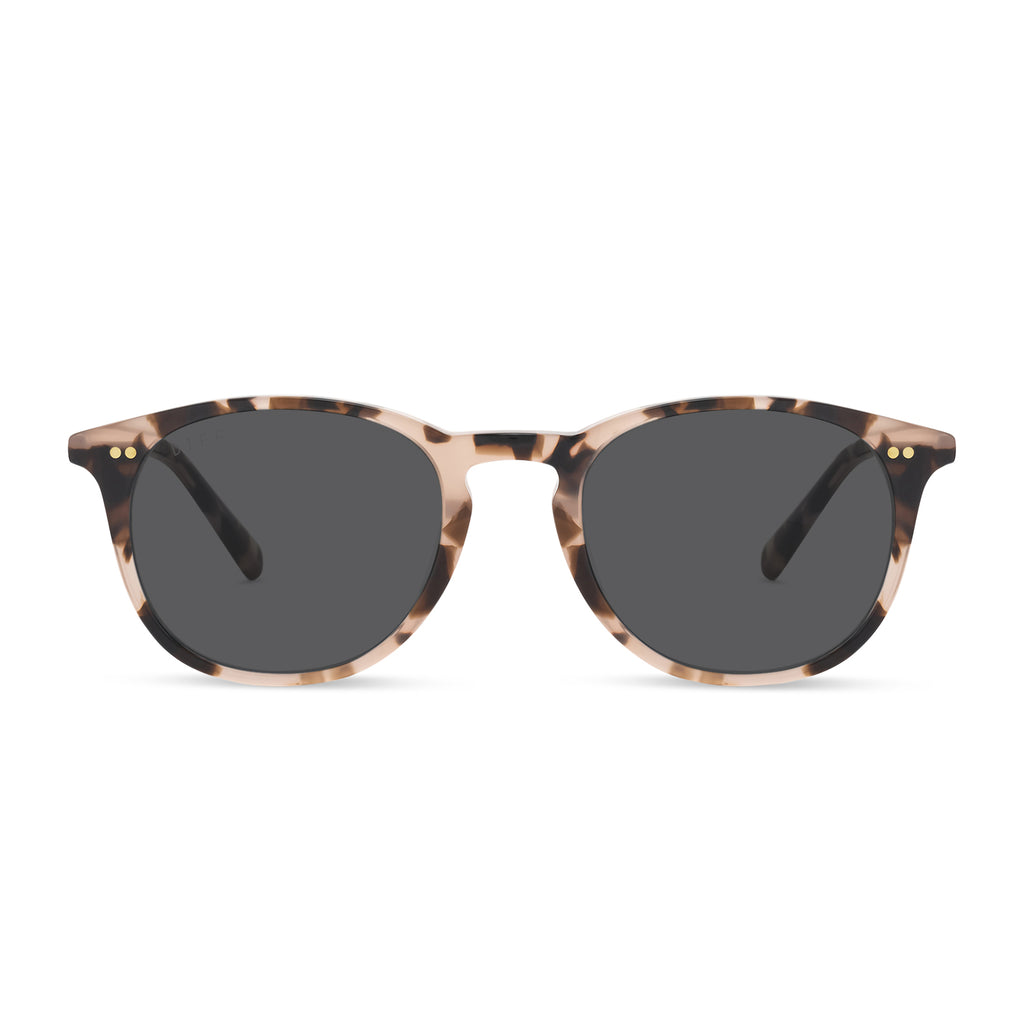 Jaxson Square Sunglasses Himalayan Tortoise And Grey Polarized Diff