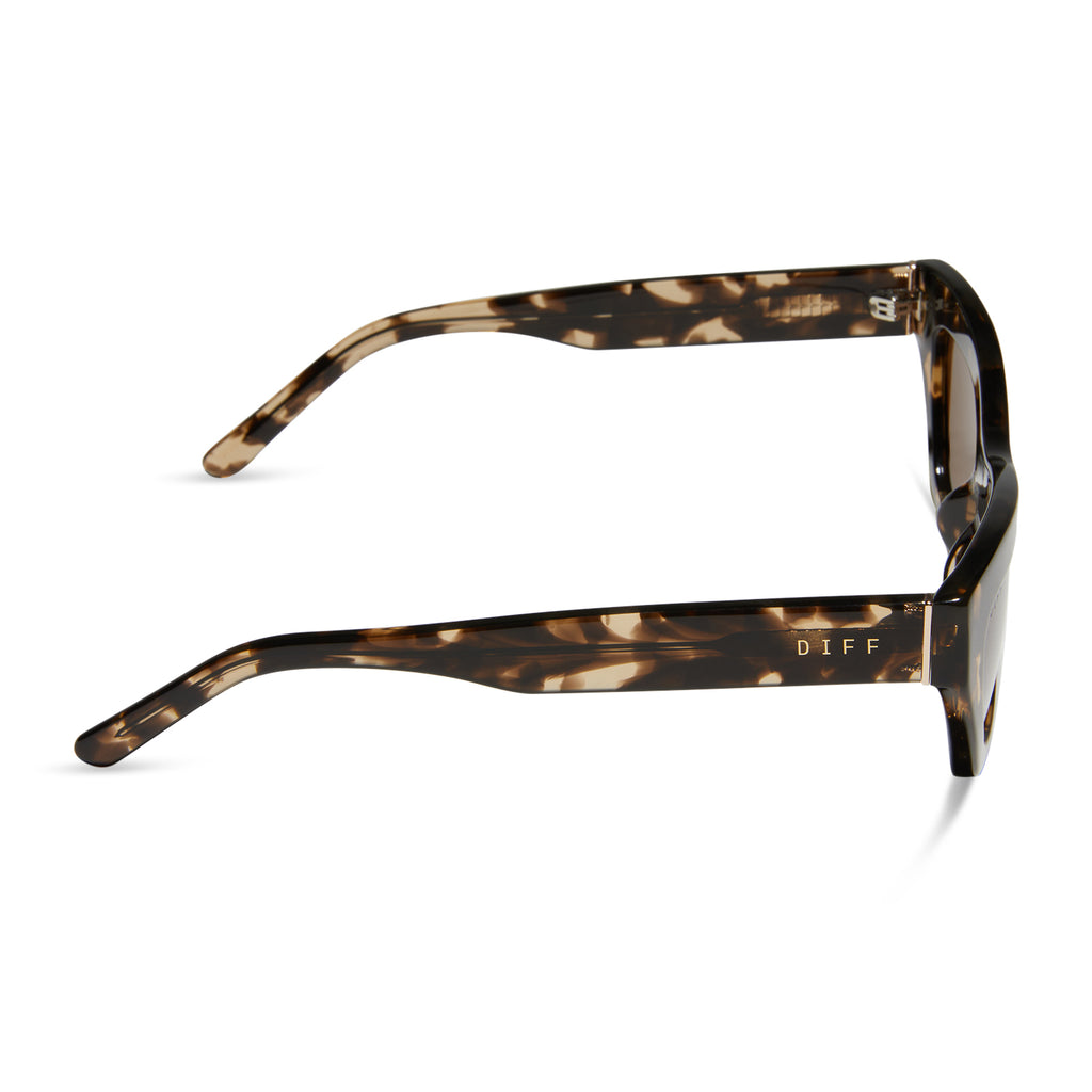Katarina Cateye Sunglasses Espresso Tortoise And Brown Diff Eyewear