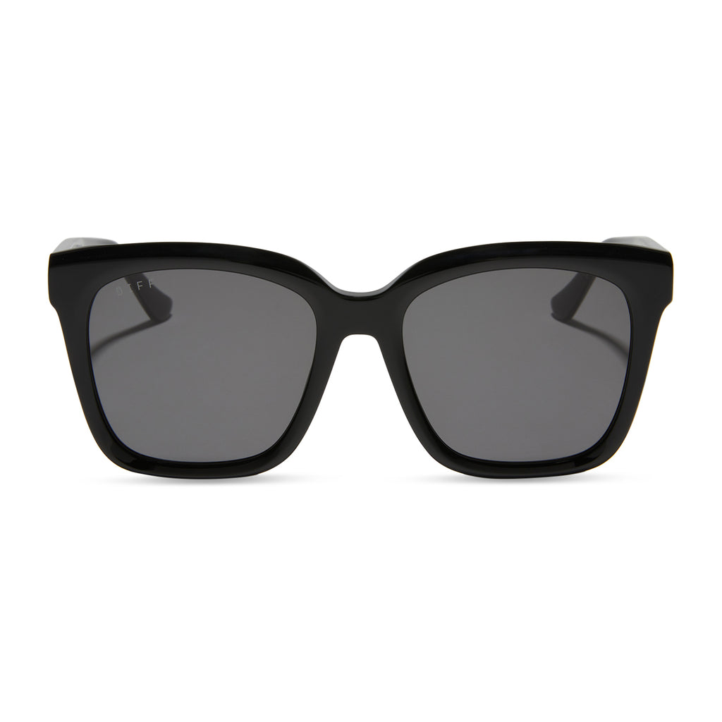 Meredith Square Sunglasses Black And Grey Diff Eyewear