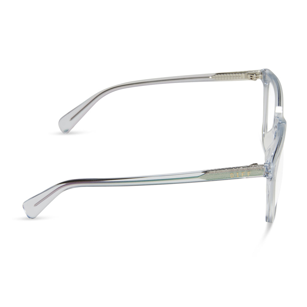 Parker Square Prescription Glasses Opalescent Turquoise Diff Eyewear