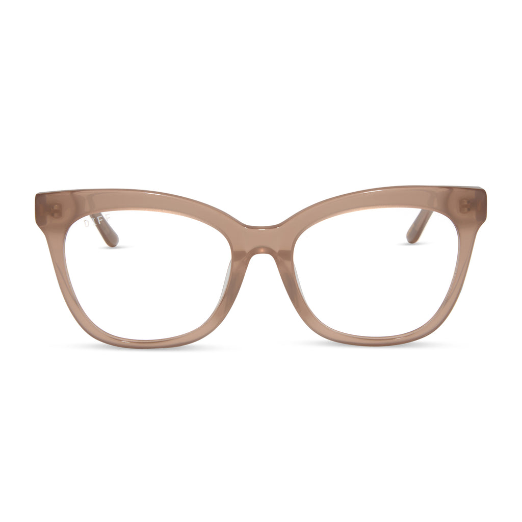 JJD Winston Glasses | Warm Taupe | DIFF Eyewear