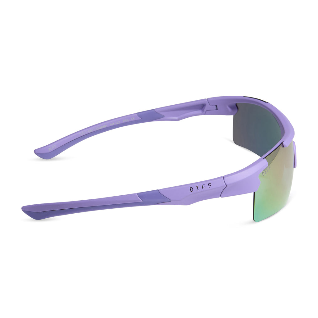 Blitz Shield Sunglasses Lavender And Lavender Mirror Polarized Diff