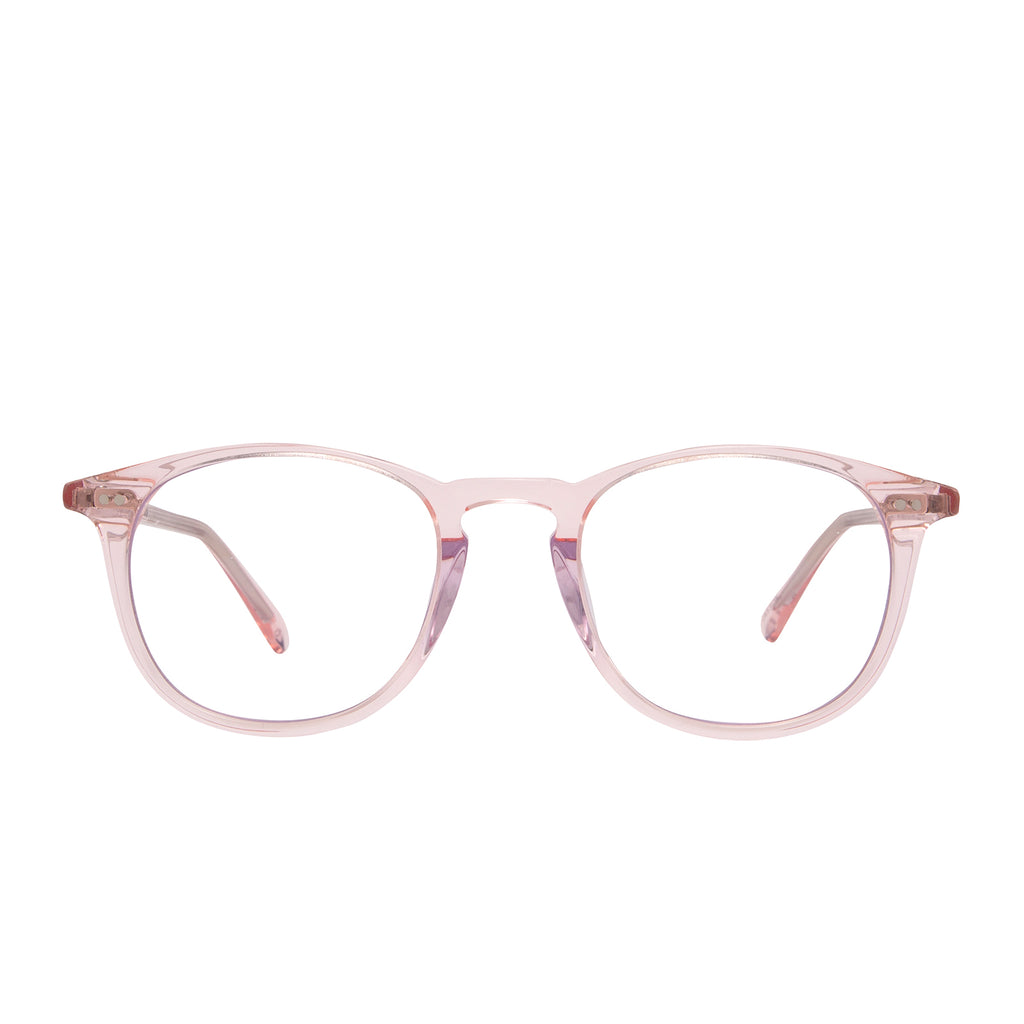 Jaxson Round Prescription Glasses Rose Crystal Diff Eyewear