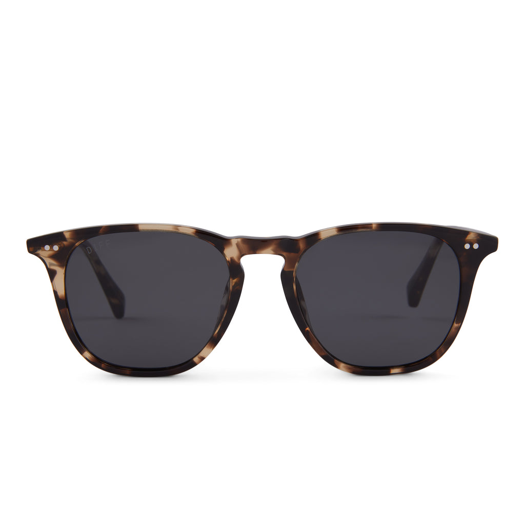Maxwell Xl Square Sunglasses Espresso Tortoise And Grey Diff Eyewear