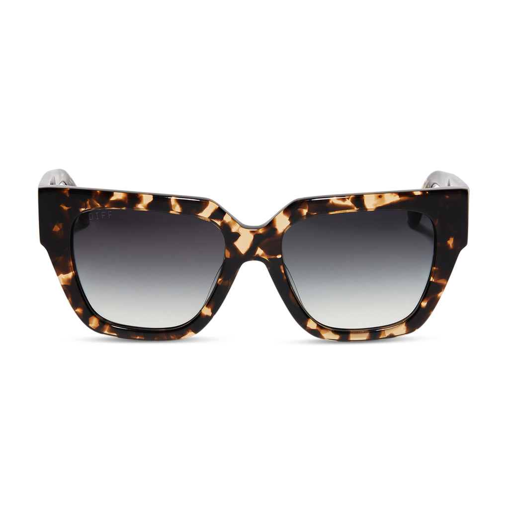 Remi Ii Square Sunglasses Espresso Tortoise And Grey Gradient Diff