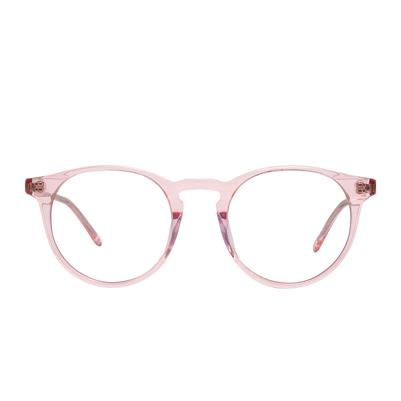 Sawyer Round Prescription Glasses Rose Crystal Diff Eyewear