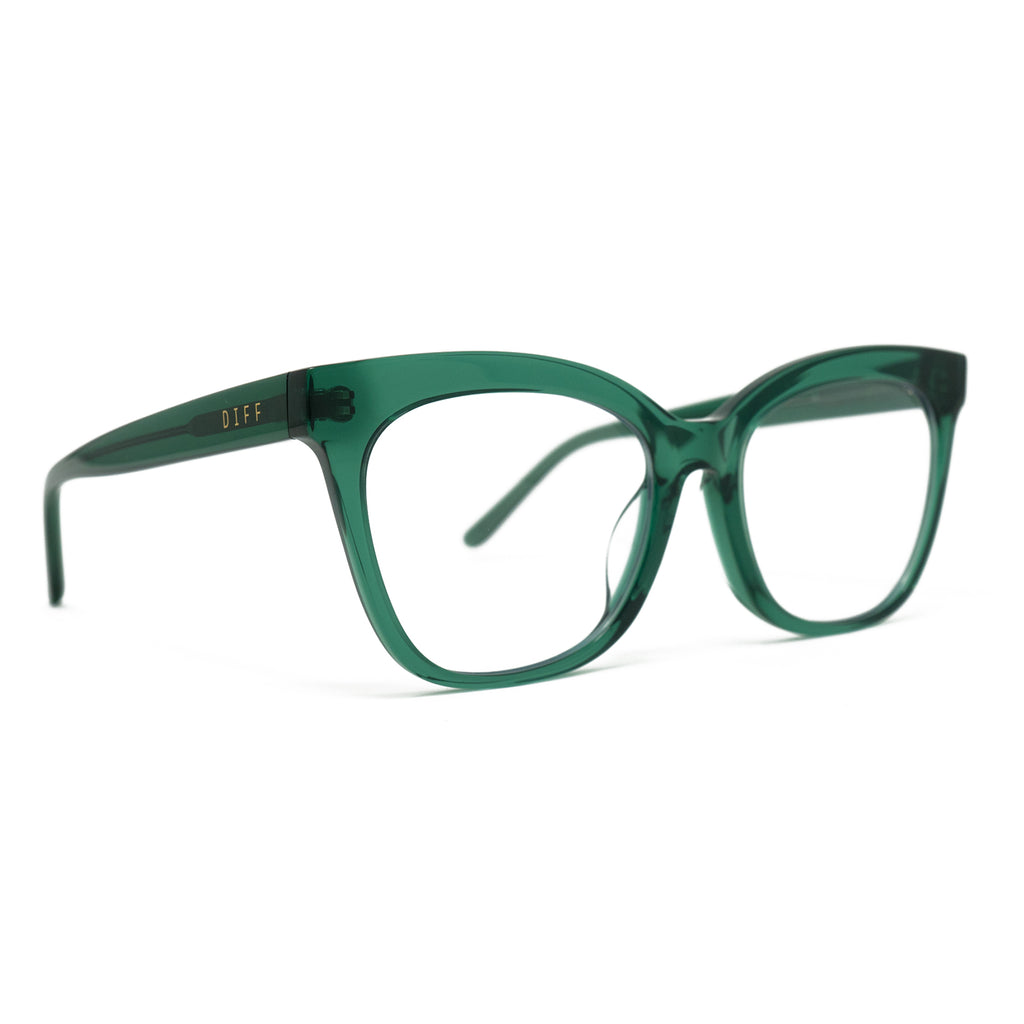 Winston Cat Eye Prescription Glasses Deep Ivy Diff Eyewear