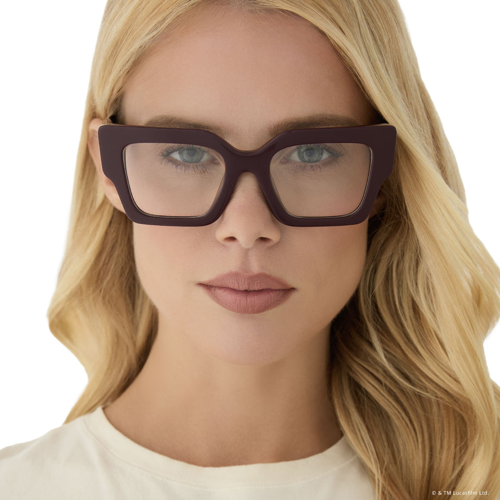 Star Wars™ General Leia™ Square Glasses | Aubergine | DIFF Eyewear