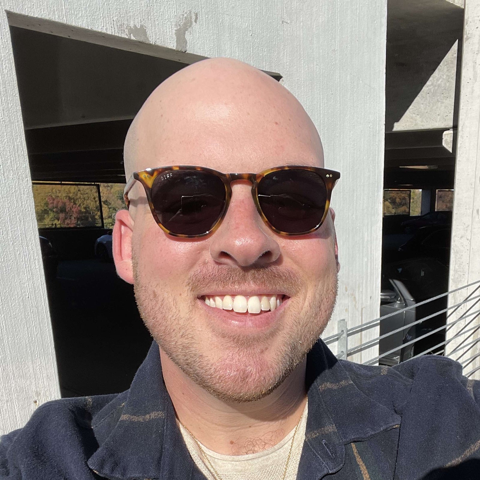 Maxwell Square Sunglasses | Amber Tortoise & Grey Polarized | DIFF Eyewear