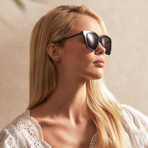 Bella Sunglasses | Black Oversized Polarized Sunglasses | DIFF Eyewear
