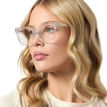 Winston Cat Eye Prescription Glasses | Opalescent Pink | Diff Eyewear
