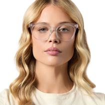 Winston Cat Eye Prescription Glasses | Opalescent Pink | Diff Eyewear
