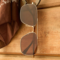 Yellowstone Rip Wheeler Sunglasses | Gold & Brown | DIFF Eyewear