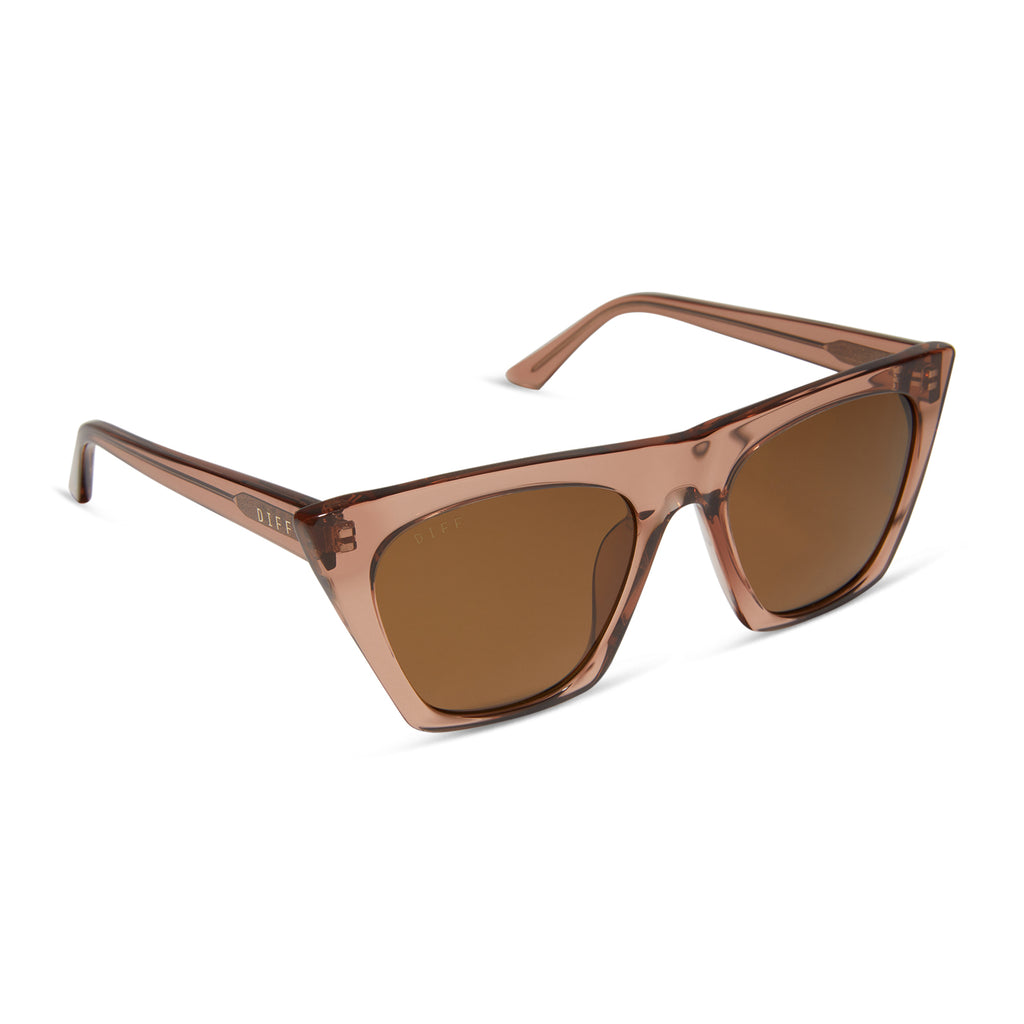 Avril Cat Eye Sunglasses | Cafe Ole & Brown Polarized | DIFF Eyewear