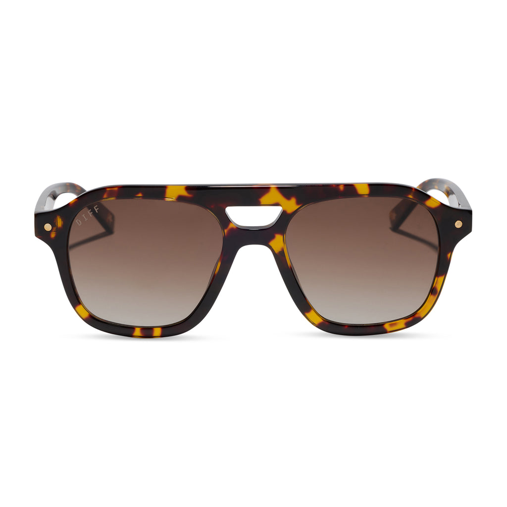 Beach Riot The Coast Sunglasses | Tortoise & Brown | DIFF Eyewear