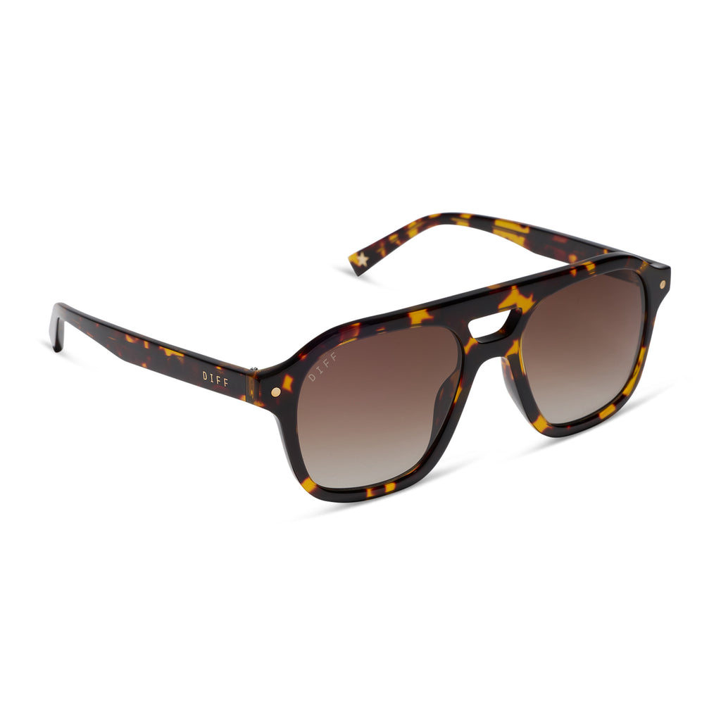 Beach Riot The Coast Sunglasses | Tortoise & Brown | DIFF Eyewear