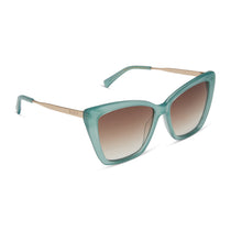 Becky II Cateye Sunglasses | Aquatic Awe & Brown Gradient | DIFF Eyewear