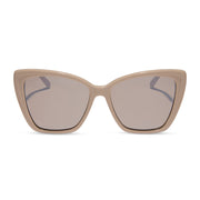 Becky II Cat Eye Sunglasses | Brushed Gold + Silver Flash | DIFF Eyewear