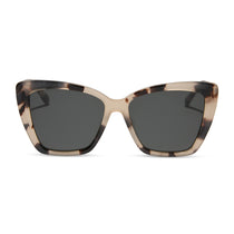 BECKY II - CREAM TORTOISE + GREY POLARIZED SUNGLASSES – DIFF Eyewear