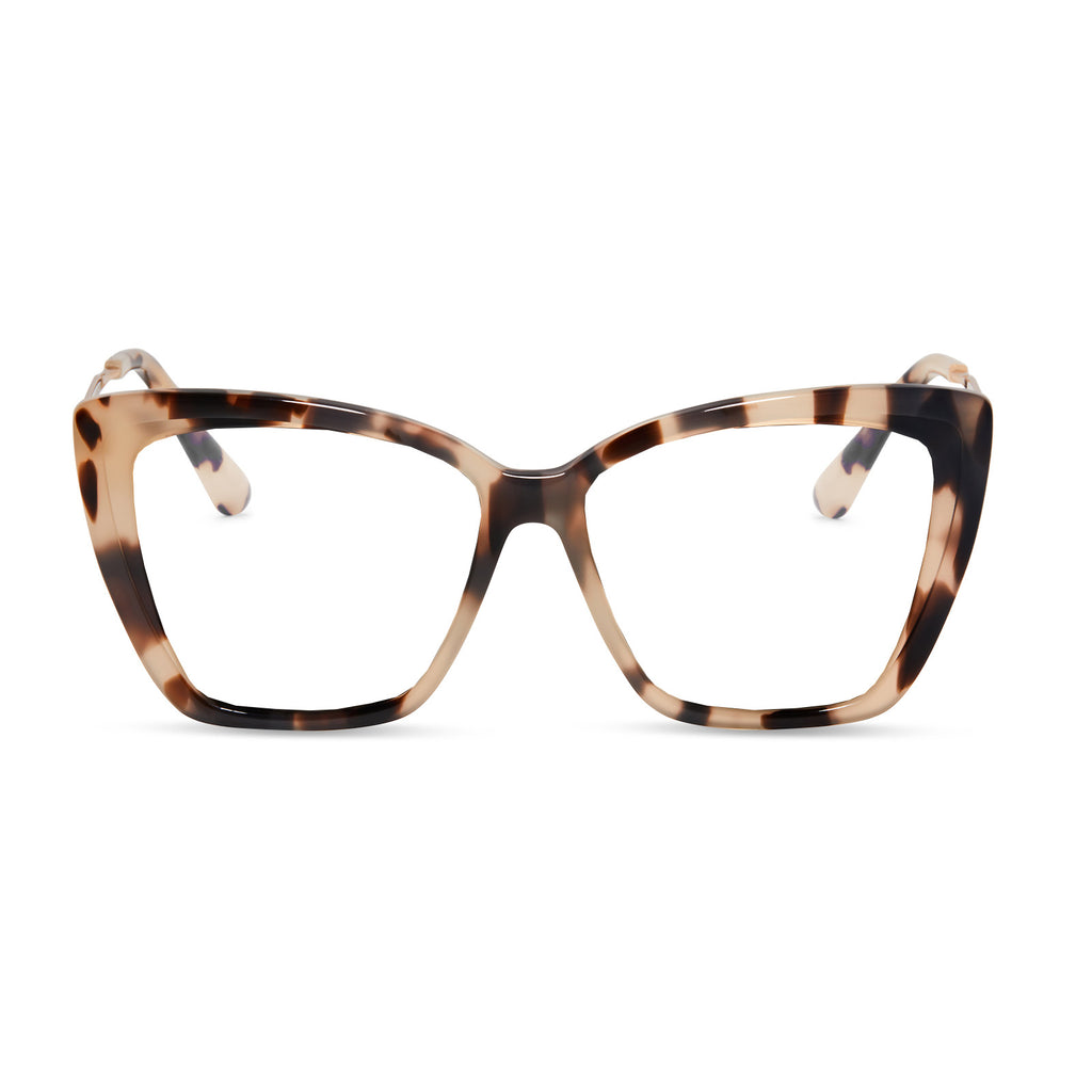 Becky Ii Cat Eye Prescription Glasses Cream Tortoise Diff Eyewear