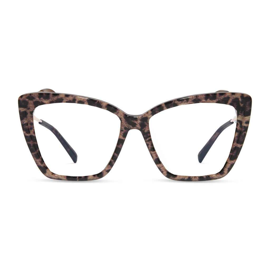 Becky II Cat Eye Glasses | Leopard Tortoise | Diff Eyewear