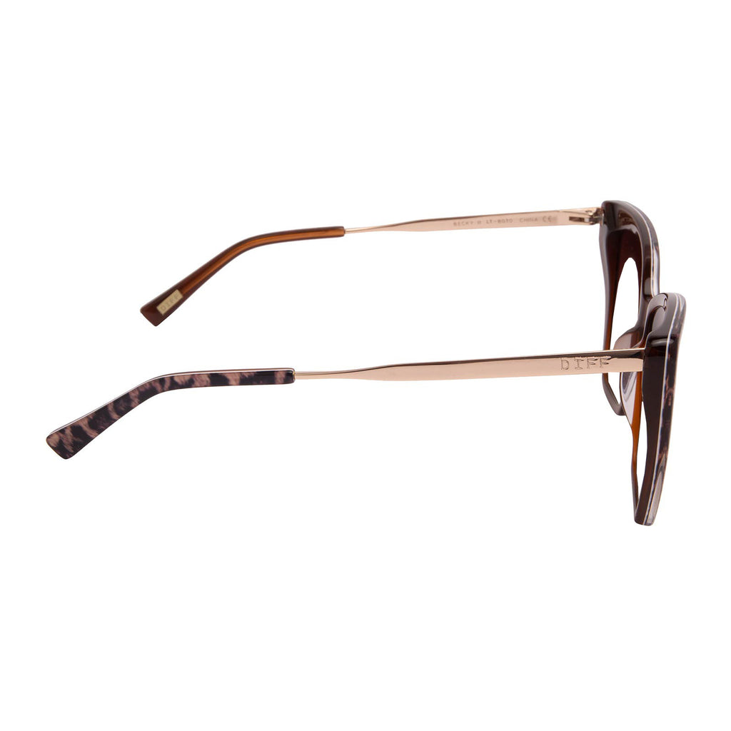 Becky II Cat Eye Glasses | Leopard Tortoise | Diff Eyewear