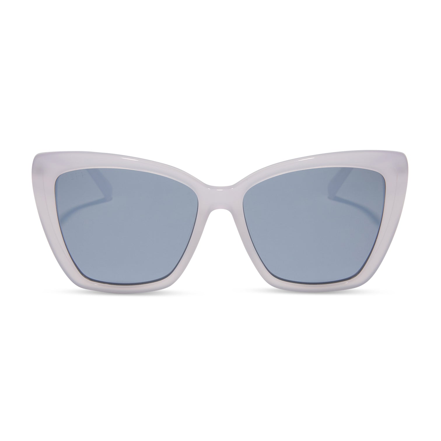 Becky II Cateye Sunglasses | Thistle & Grey & Silver Flash | DIFF Eyewear