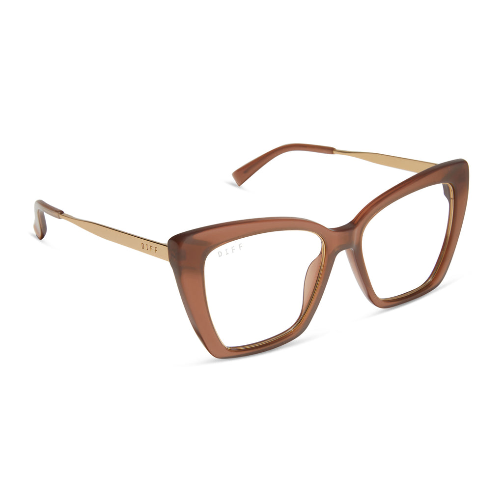 Becky IV XS Cat Eye Glasses | Macchiato | Diff Eyewear