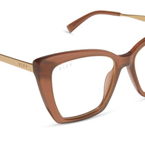 Becky IV XS Cat Eye Prescription Glasses | Macchiato | Diff Eyewear