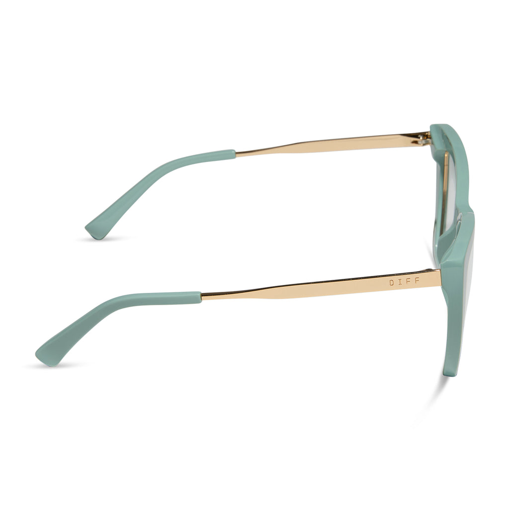Becky IV XS Cat Eye Glasses | Steel Teal | Diff Eyewear