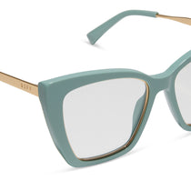 Becky IV XS Cat Eye Prescription Glasses | Steel Teal | Diff Eyewear