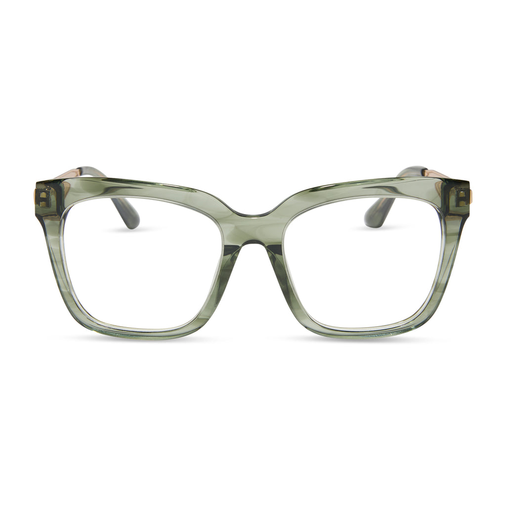 Bella Square Glasses | Cool Matcha | DIFF Eyewear