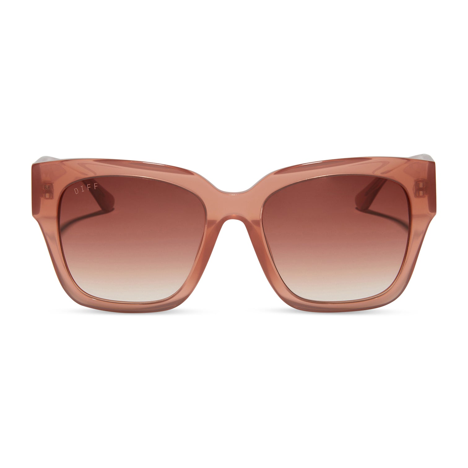 Bella Ii Square Sunglasses Dusky Mauve And Dusk Gradient Diff Eyewear