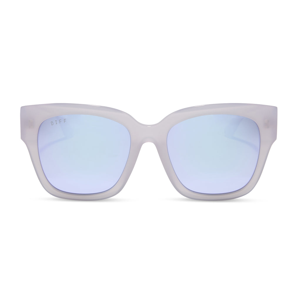 Bella II Square Sunglasses | Thistle & Lavender Mirror | DIFF Eyewear