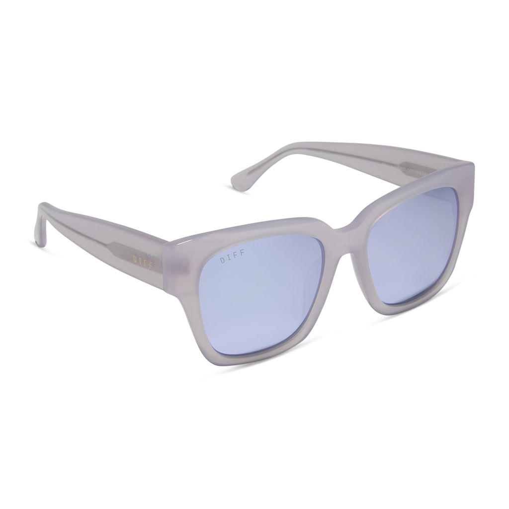 Bella II Square Sunglasses | Thistle & Lavender Mirror | DIFF Eyewear