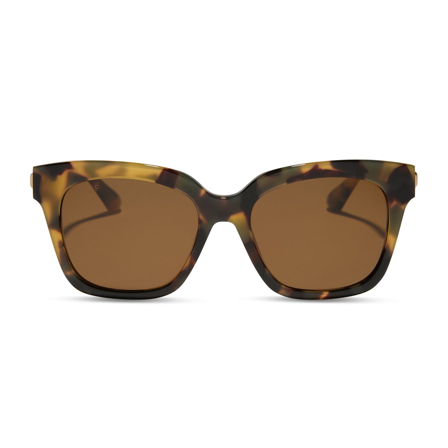 Bella XS Square Sunglasses | Brown Kombu & Brown | DIFF Eyewear